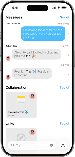 search for old text messages on iphone